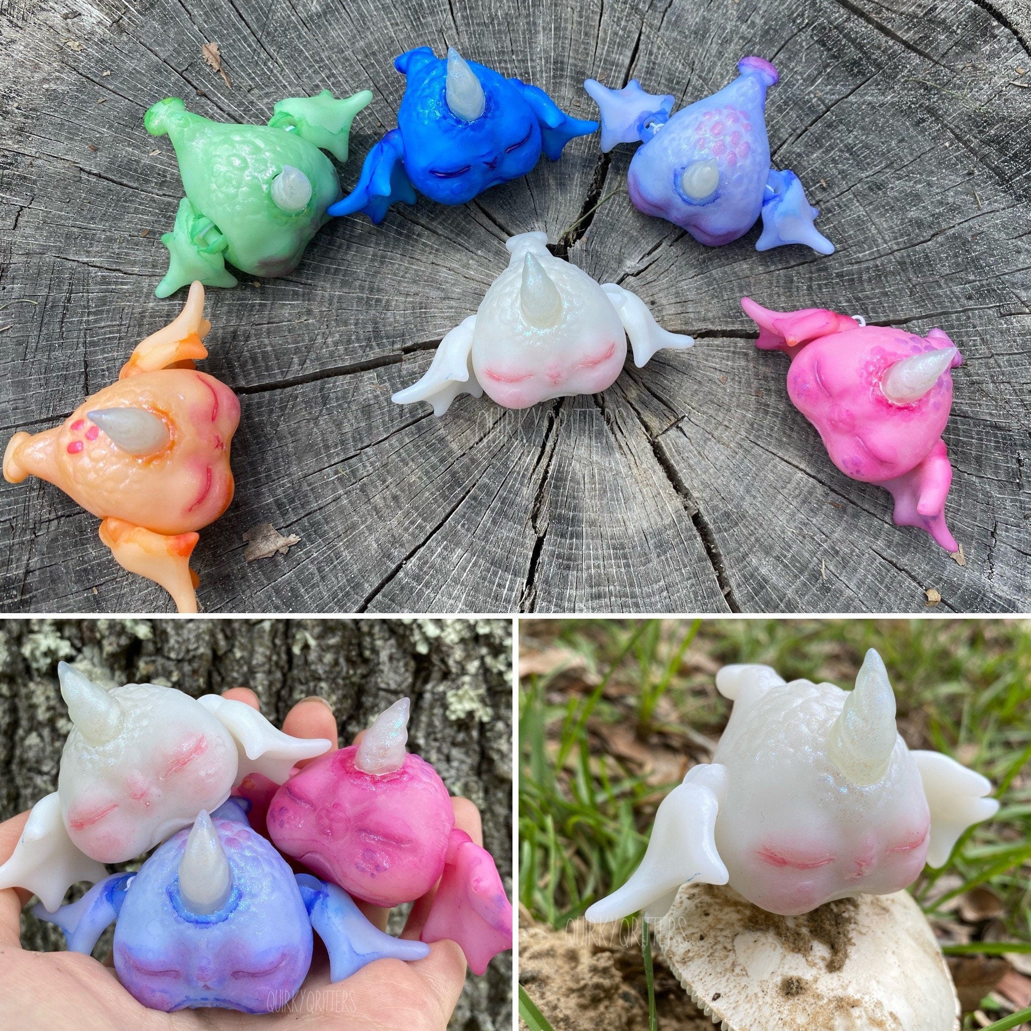 Sleepy Dragon: a micro BJD – QuirkyQritters